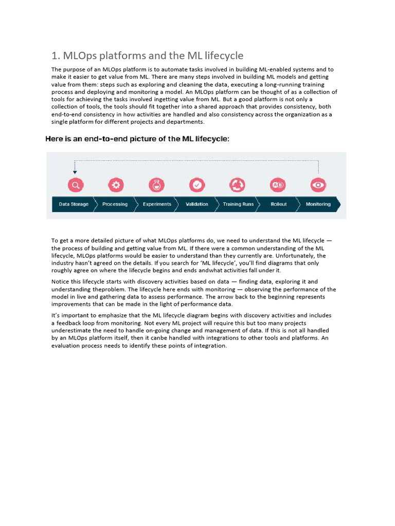 MLOps Platform Overview | PDF MLOps Platform Overview | PDF