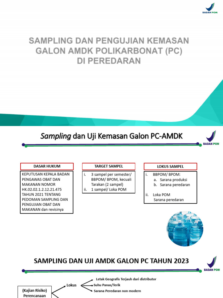 Sampling Dan Pengujian Kemasan Galon PC 31 Juli 2023 NETT | PDF