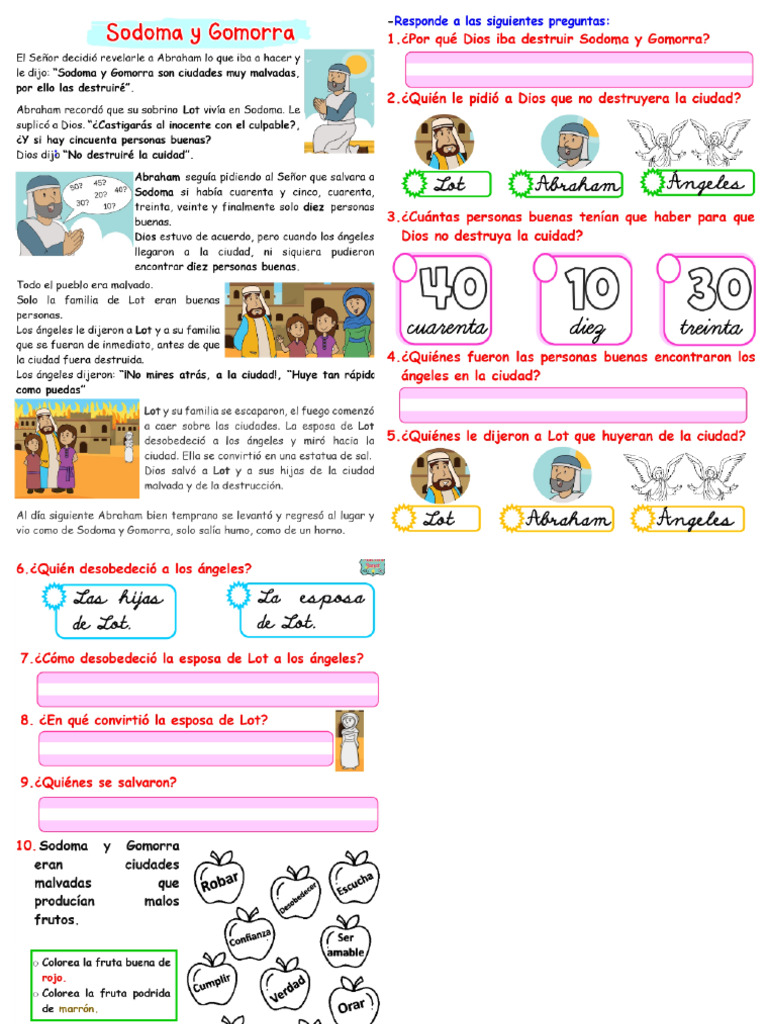 sodoma y gomorra ficha | PDF