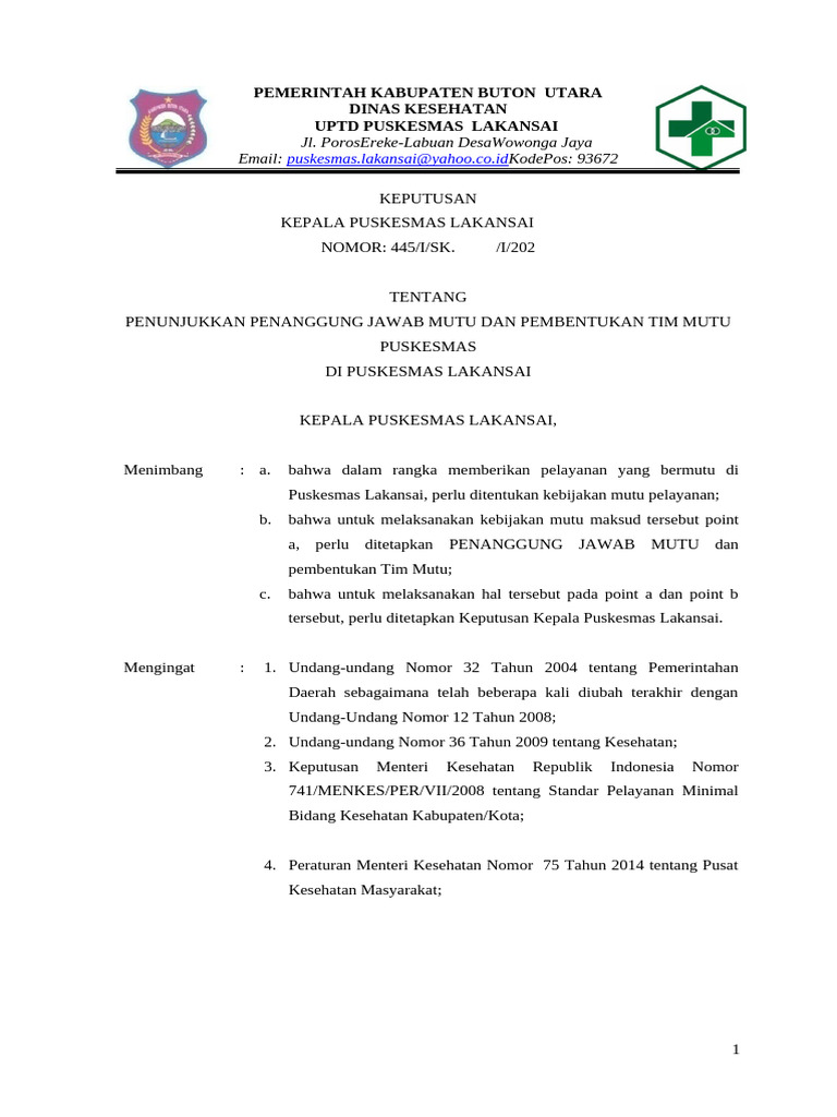 5111 SK PJ Mutu Dan TMP | PDF