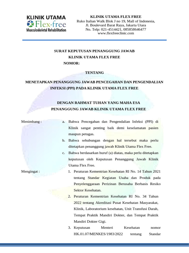 2.3.3 SK Penetapan PJ Ppi | PDF