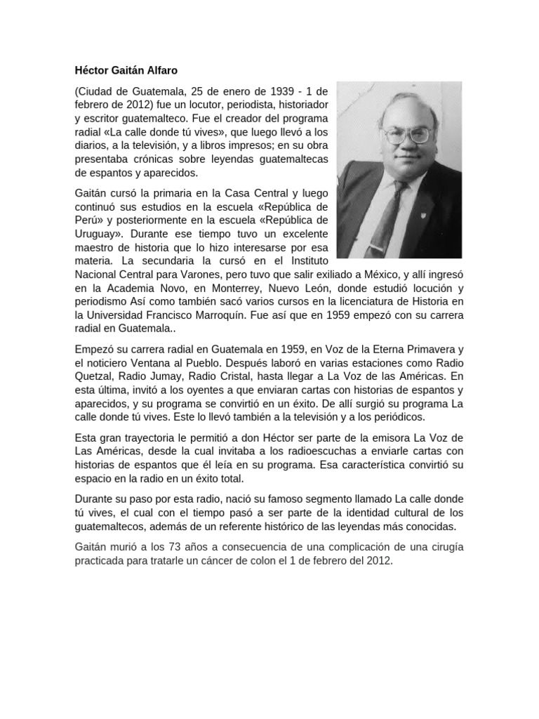 Héctor Gaitán Alfaro | PDF | Iniciativa empresarial | Innovación