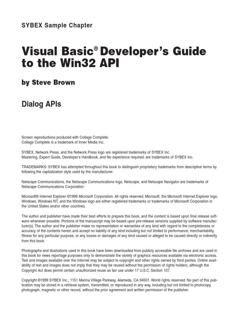Windows 32 Api | PDF
