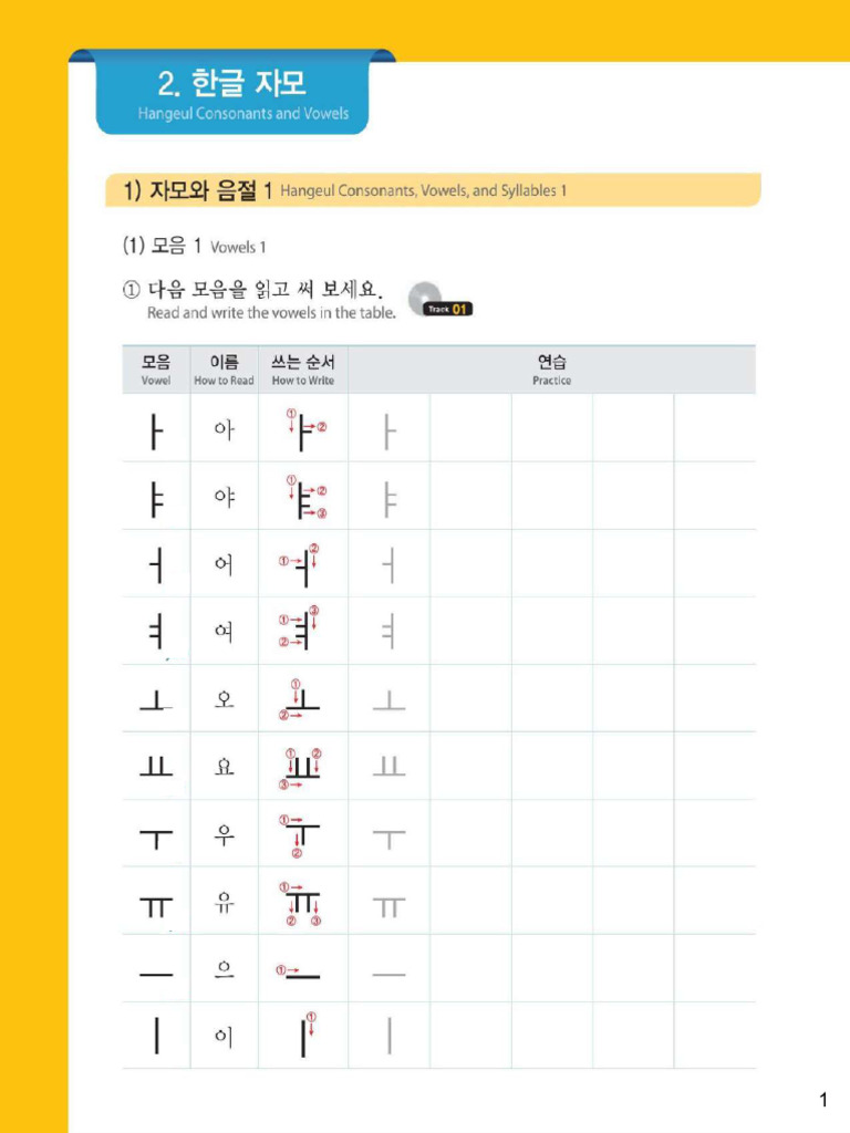 Libro Coreano 1 | PDF