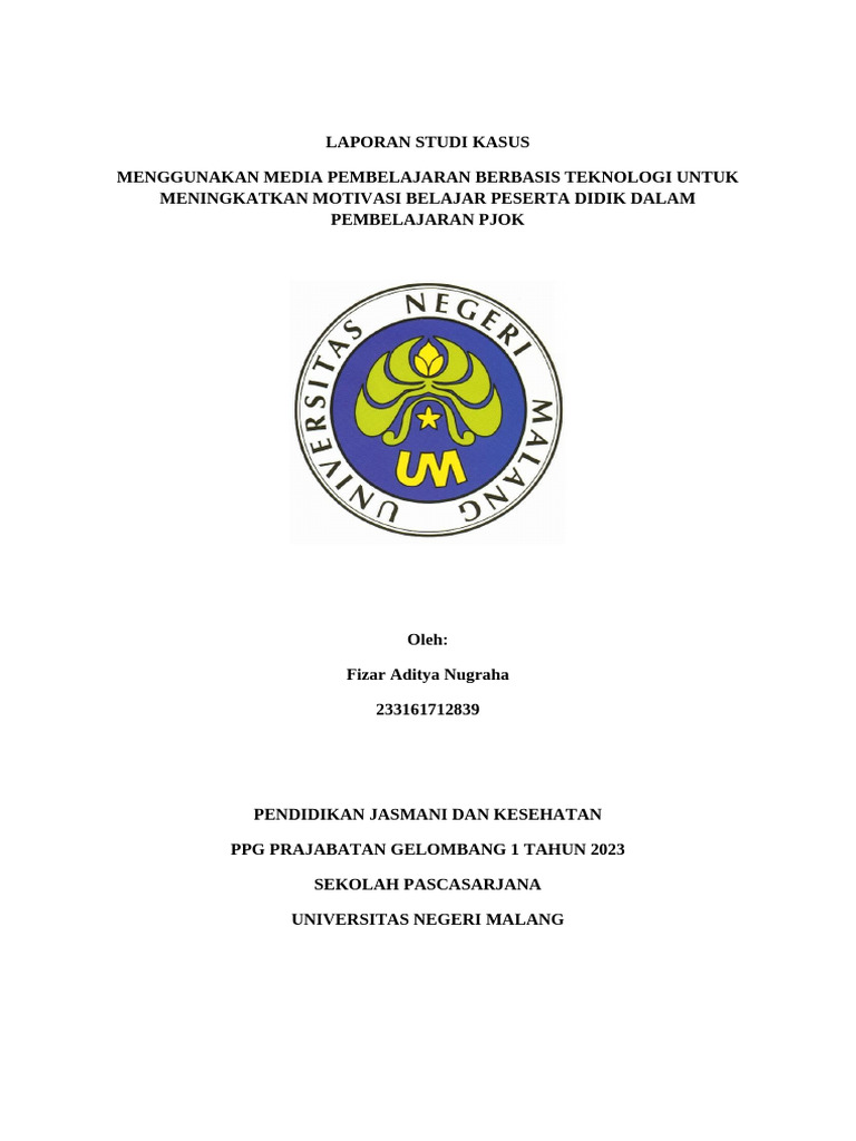 Laporan Study Kasus FIX | PDF