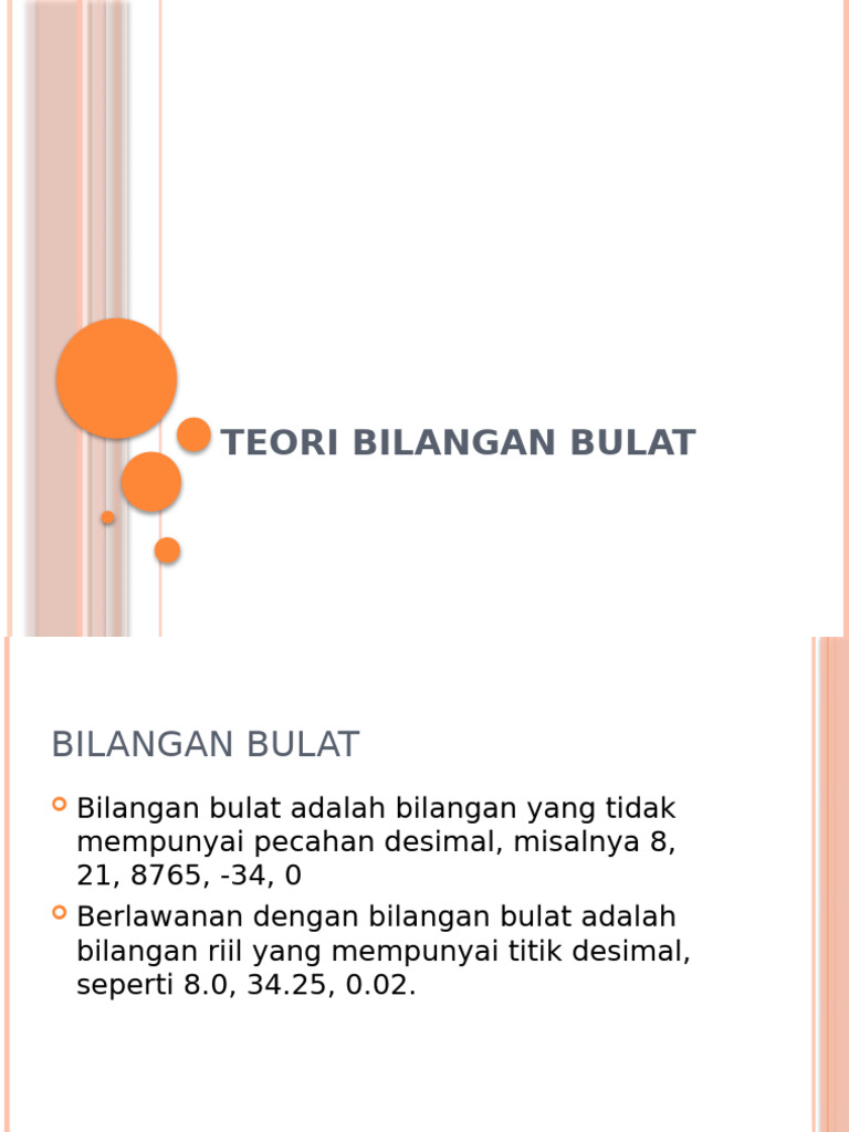 Teori Bilangan Bulat | PDF
