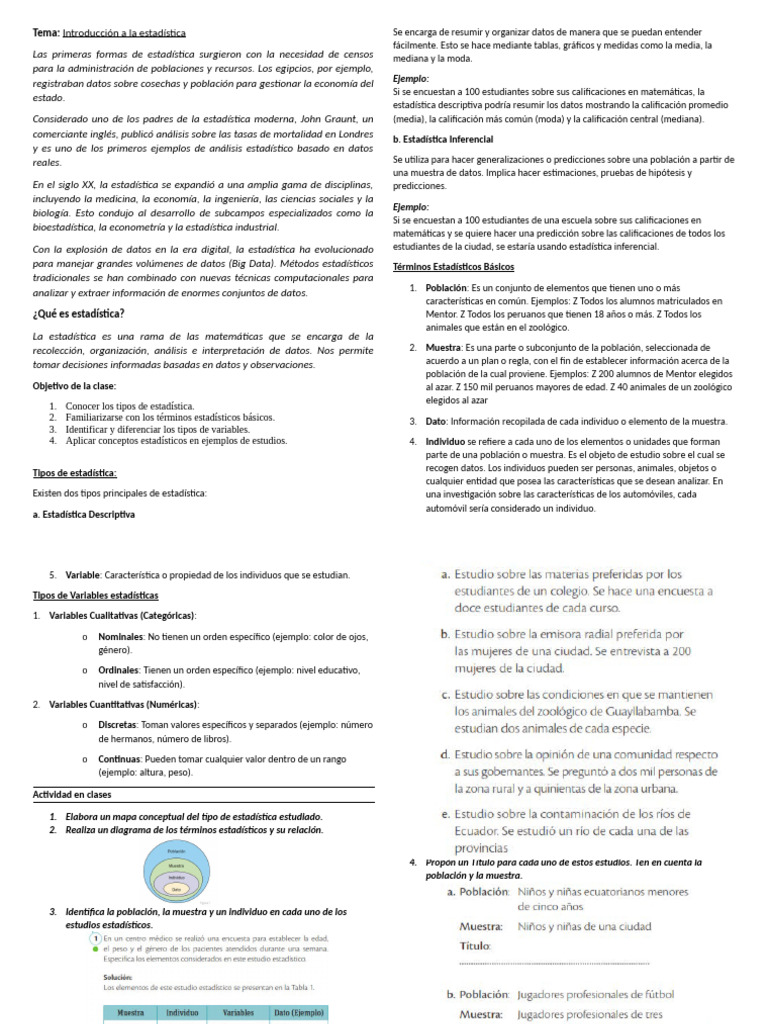 Estadística 9no | PDF