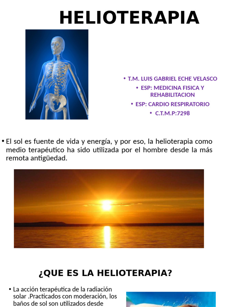 Clase 6 HELIOTERAPIA | PDF