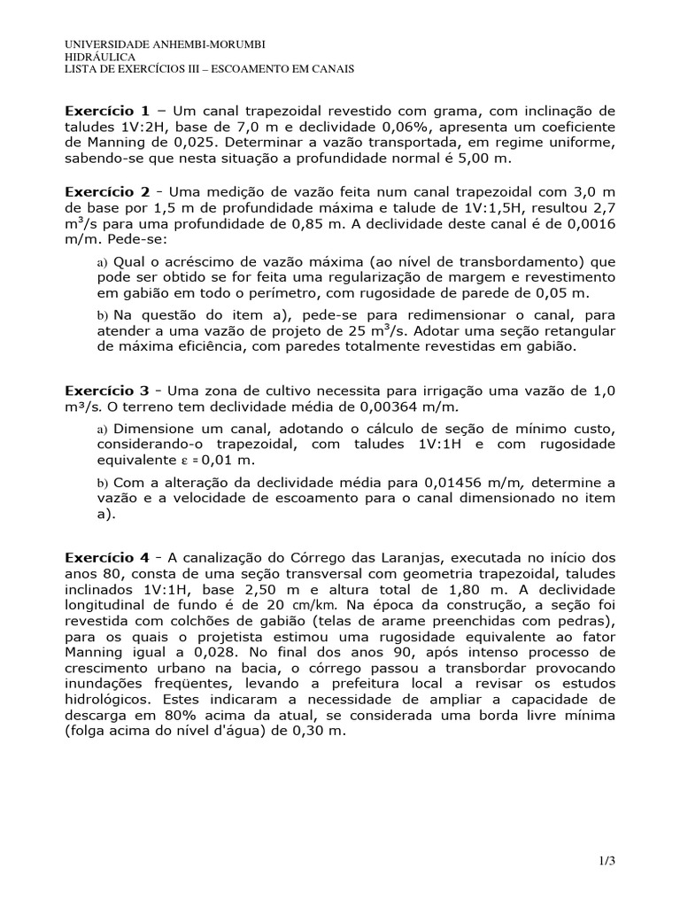 13 Lista_03 Completa | PDF