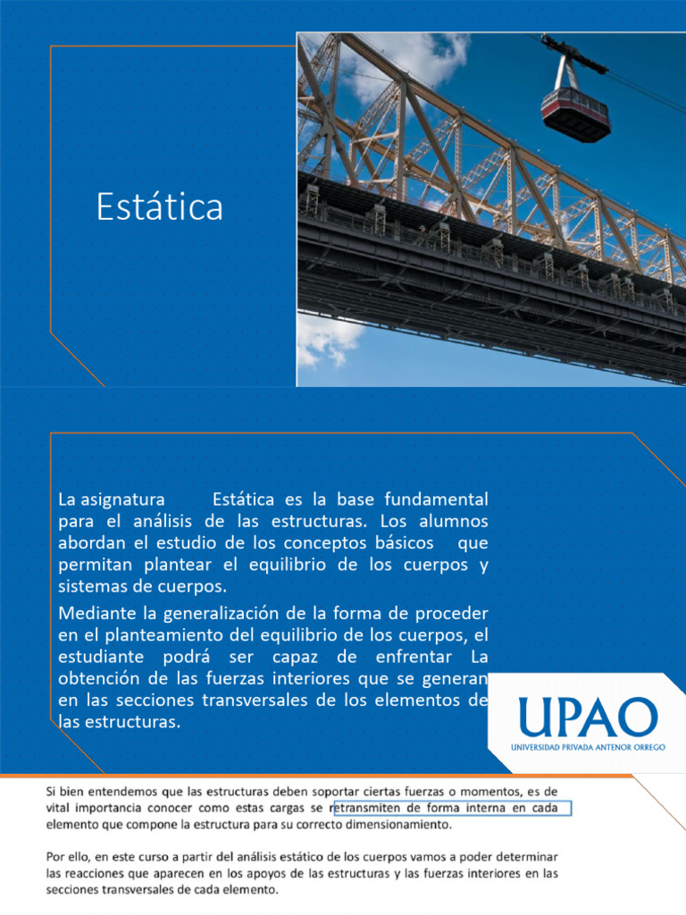 Sesion 01 - Estatica | PDF