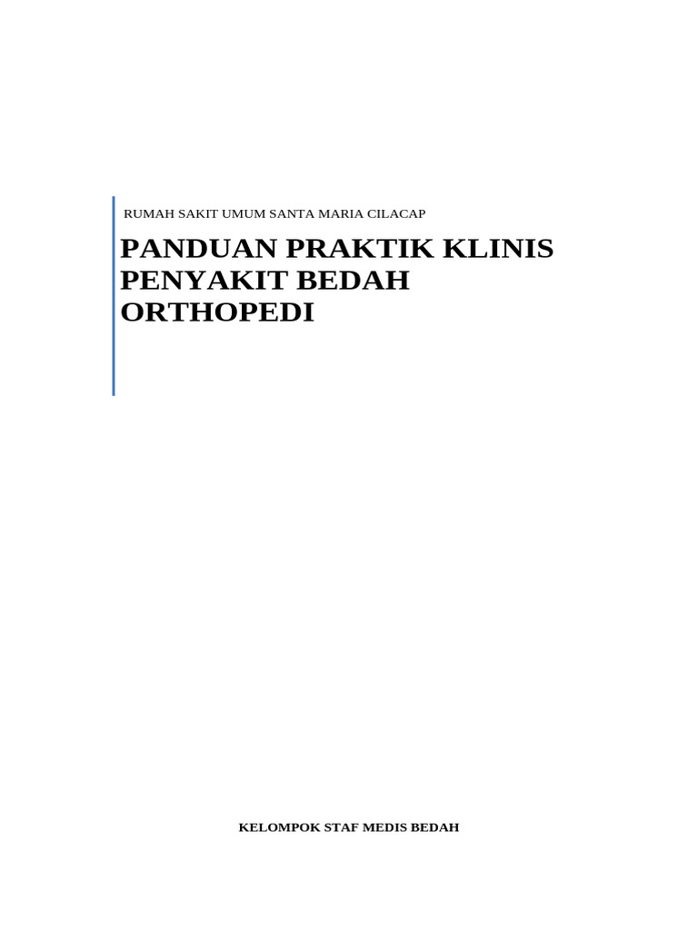 COVER PPK Bedah Orthopedi | PDF