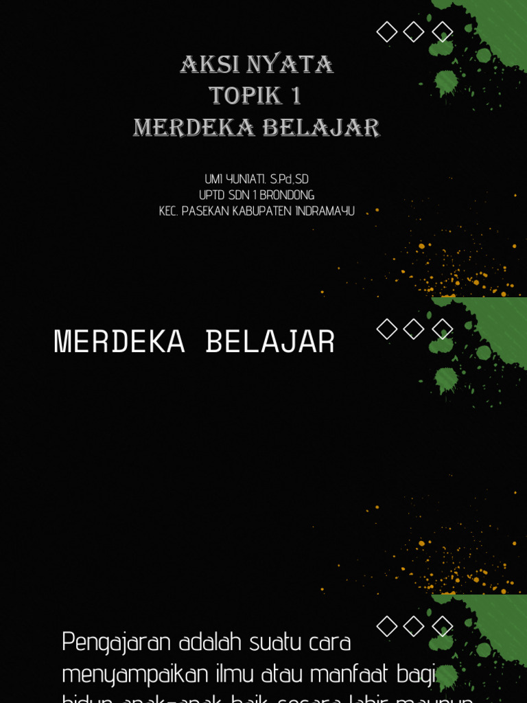 Merdeka Belajar Topik1 Bu Yuyun | PDF