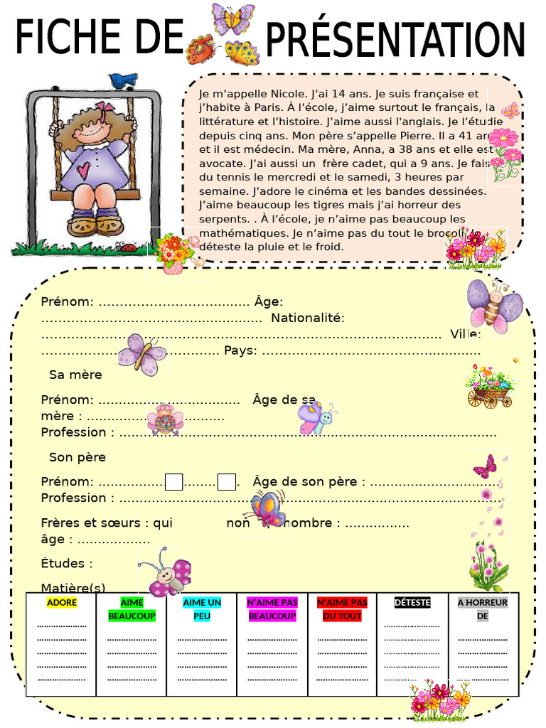 Fiche de Presentation 6662 | PDF