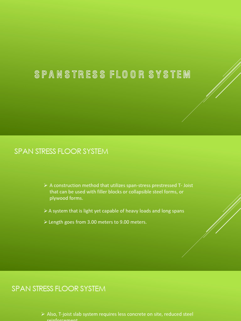 01-1 Spanstress Floor System | PDF