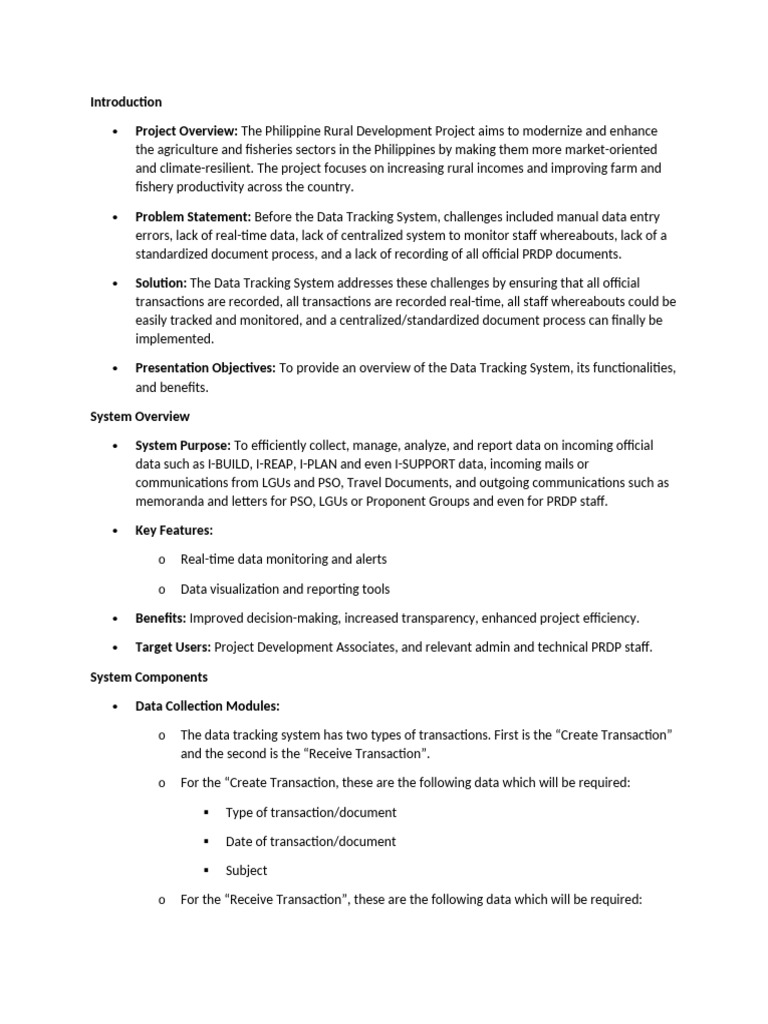 Outline For PRDP DTS Orientation | PDF