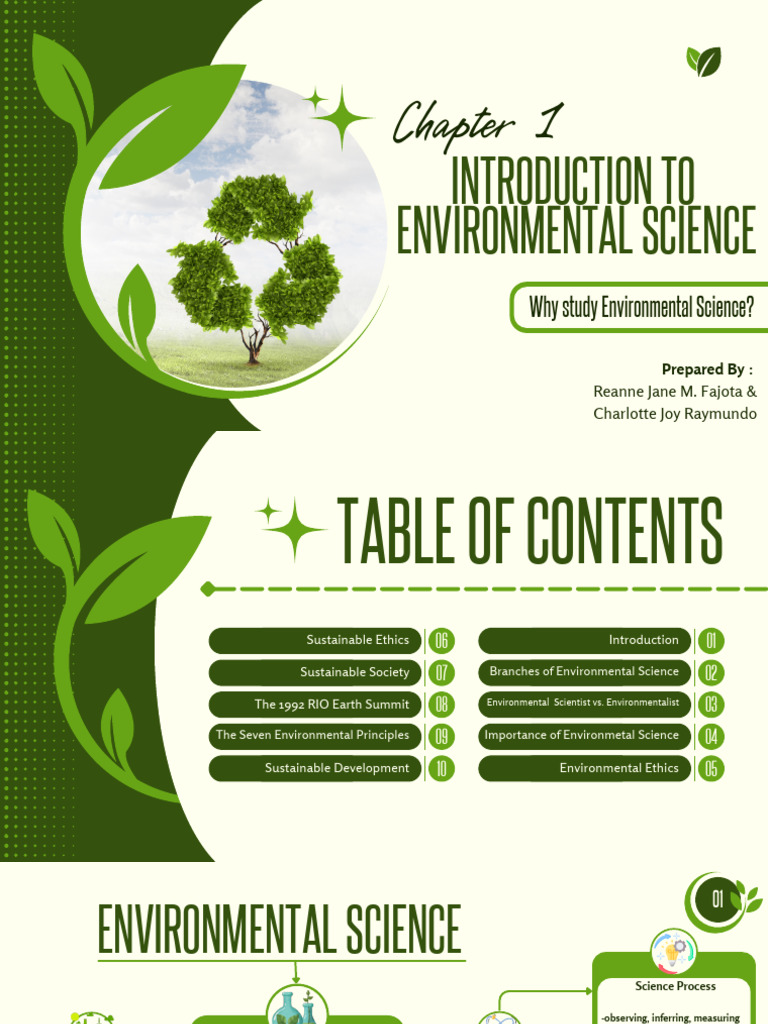 CHAP 1 Introduction to Environmntal Science (1) | PDF