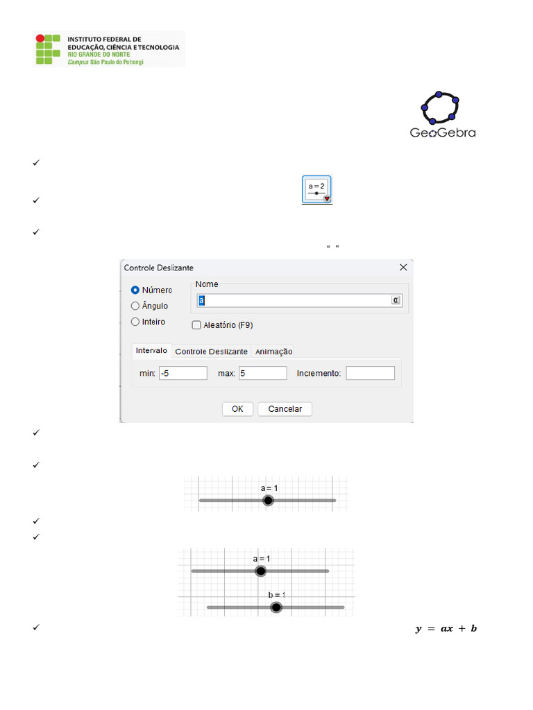 3obim-Atv3-Geogebra Funcao Afim | PDF