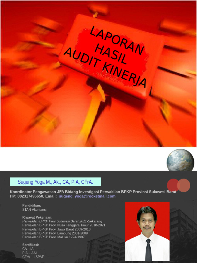 Bahan Ajar Pelaporan Audit Kinerja 191121 | PDF