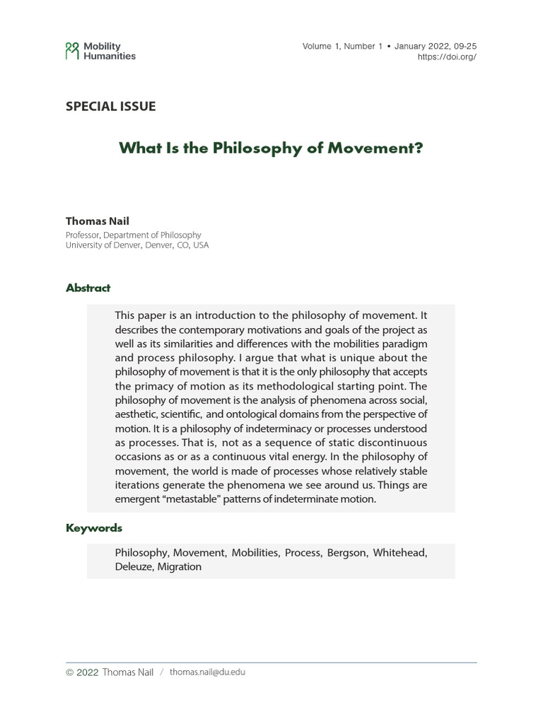 What Is The Philosophy of Movement | PDF