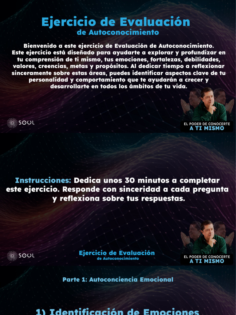 Ejercicio de autoconocimiento - El poder de conocerte a ti mismo | PDF