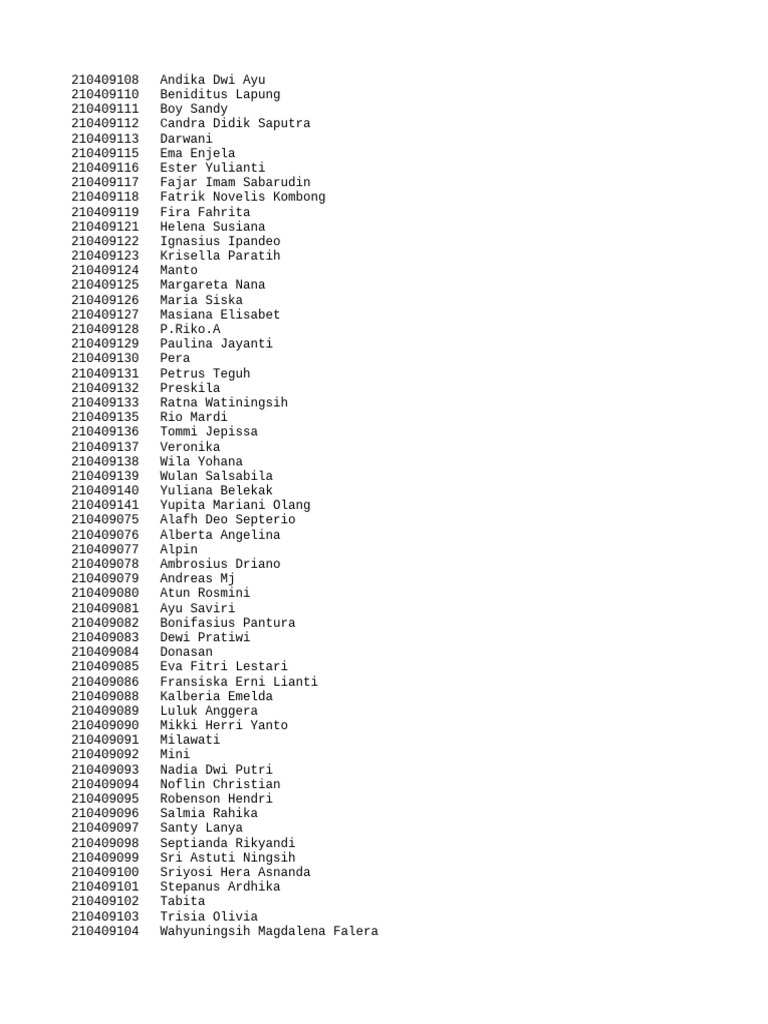 Contoh Data | PDF