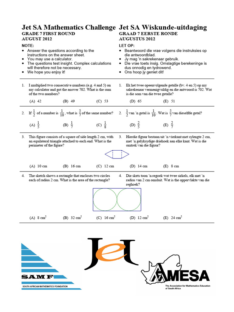 Grade 7 Maths Task 2 | PDF