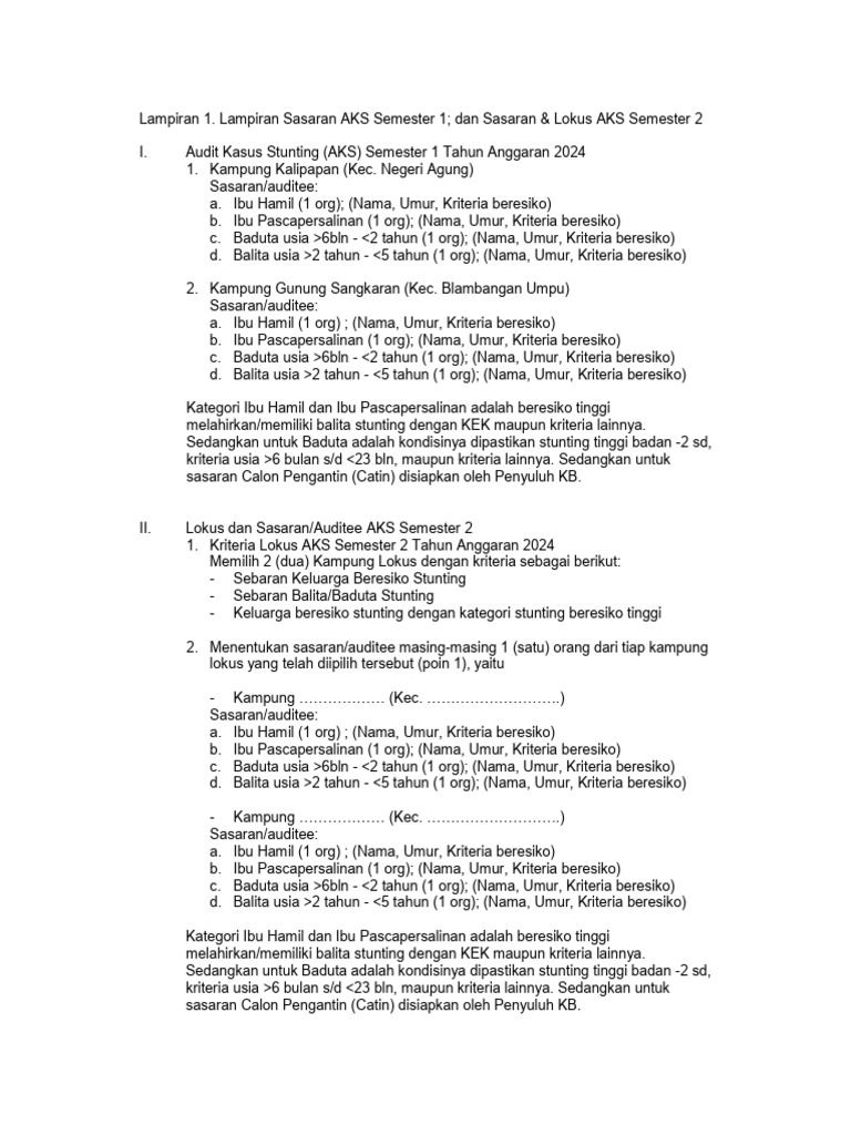 Surat Permintaan Data Sasaran AKS 2024 - Lampiran | PDF | Self-Improvement | Science & Mathematics