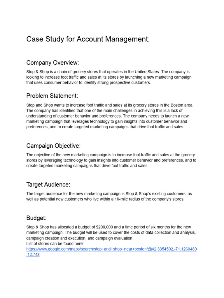 Infinite Analytics Case Study | PDF