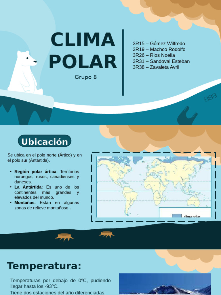 Clima Polar: Características y Fauna | PDF | Science & Mathematics