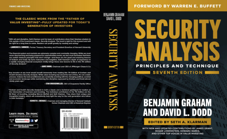 Security Analysis Principles and Techniques (7th Edition) 1x | PDF