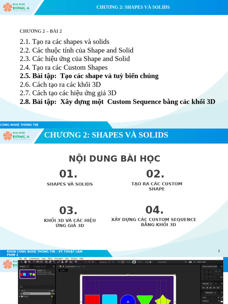 KTLP2 - After Effects - Buoi 2 Shape & Solids | PDF