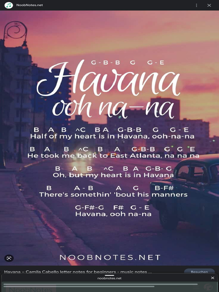 Piano Notes in Letters Song | PDF