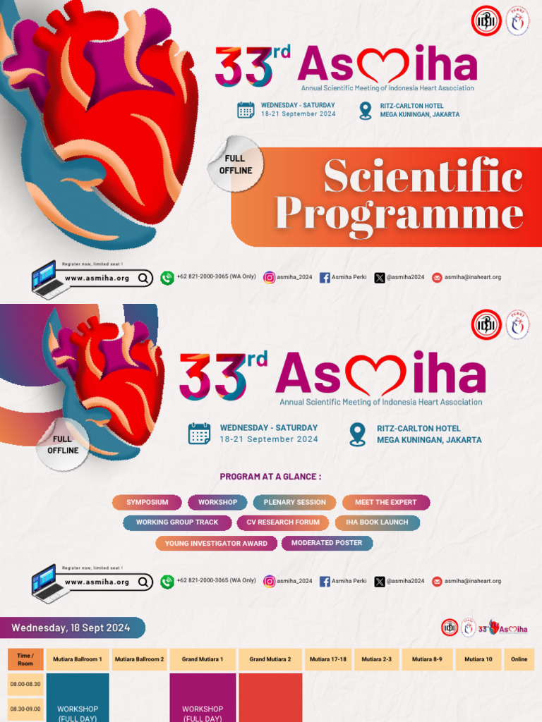 Asmiha 2024 Scientific Programme | PDF