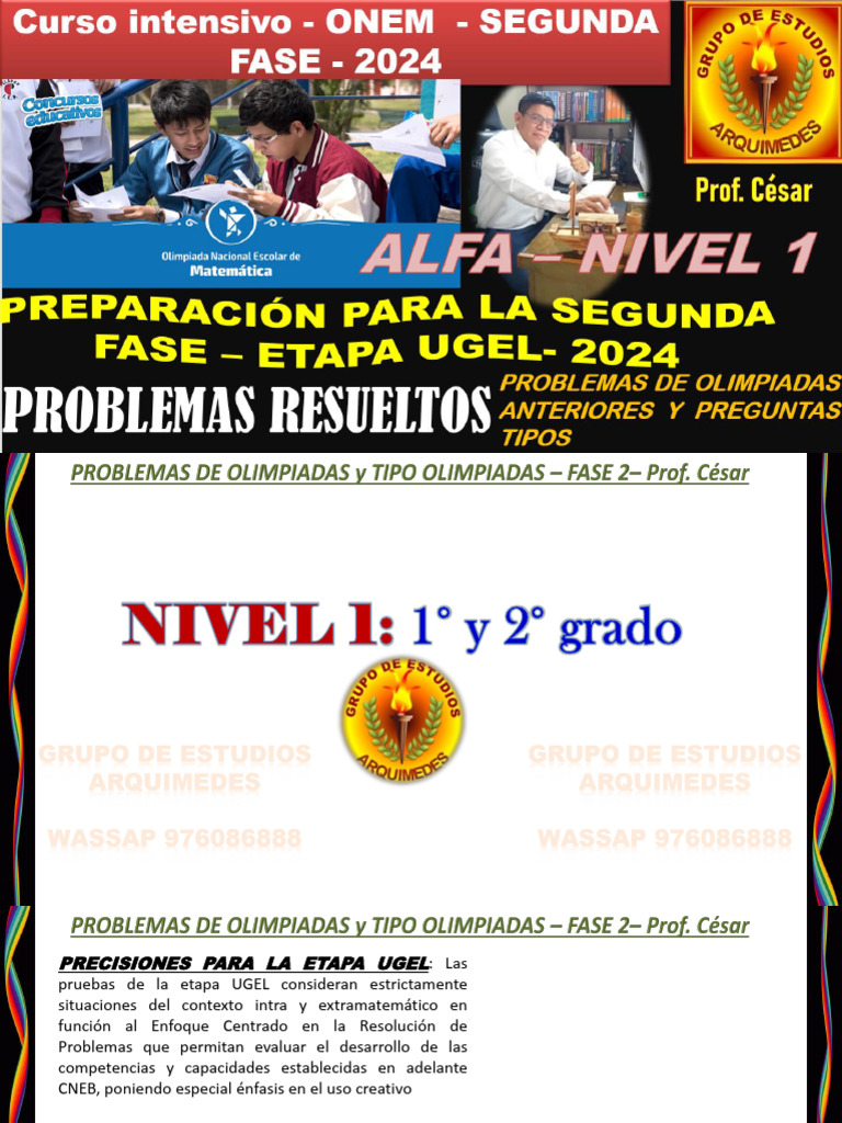 Prob Resueltos Onem - Nivel 1 - 2024 | PDF
