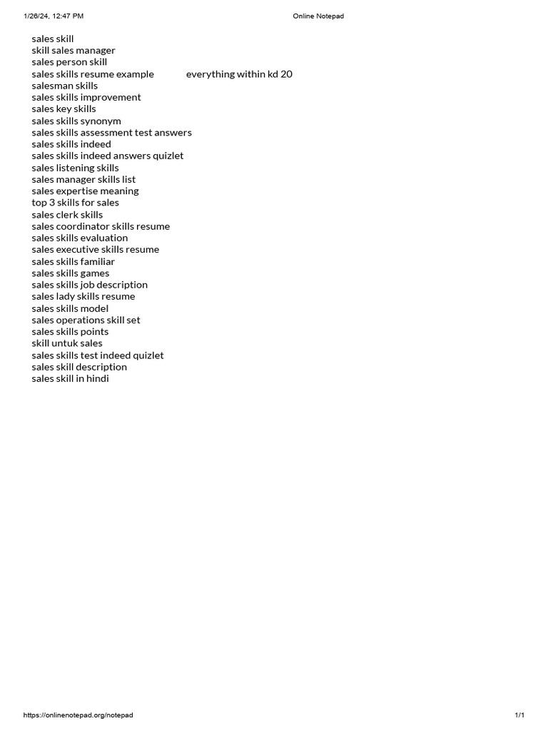 Online Notepad | PDF