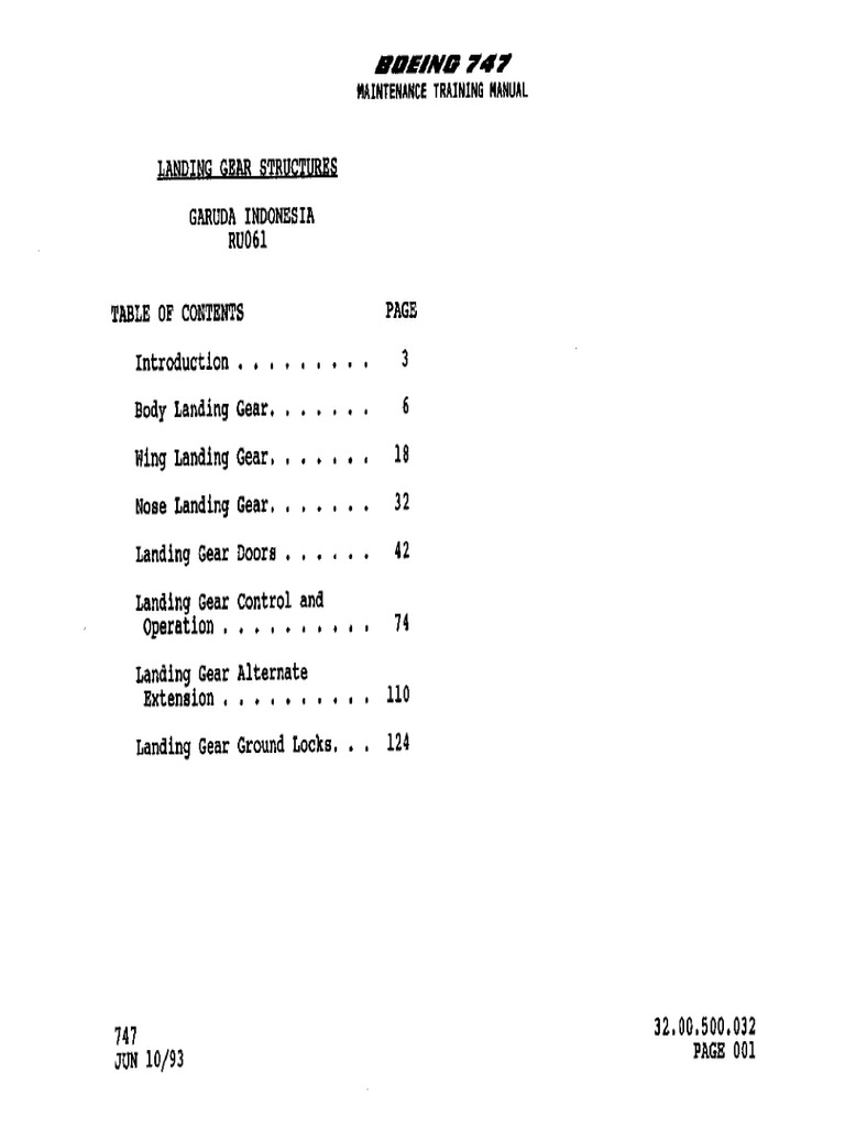 1 Landing Gear Structures | PDF