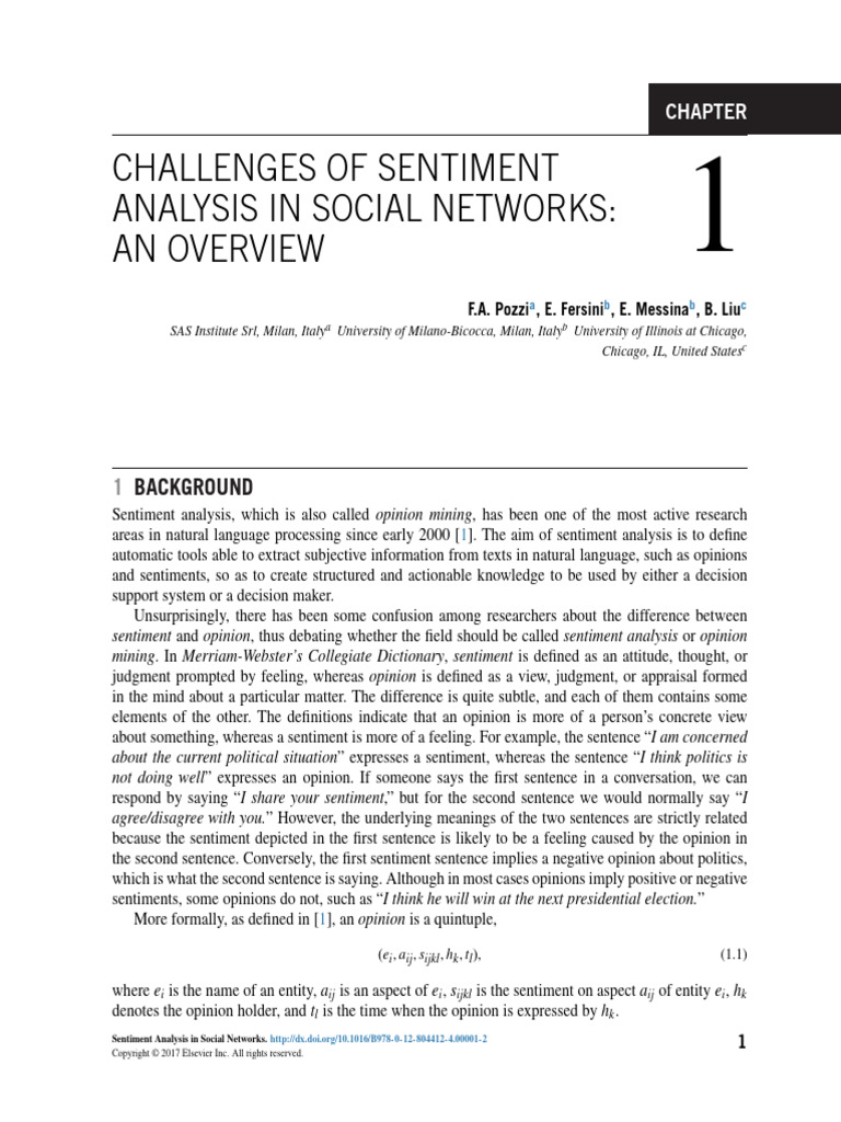 Sentiment Analysis in Social Networks_ Pozzi_2017 | PDF