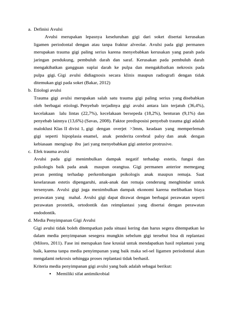 Avulsi Belum Fix | PDF