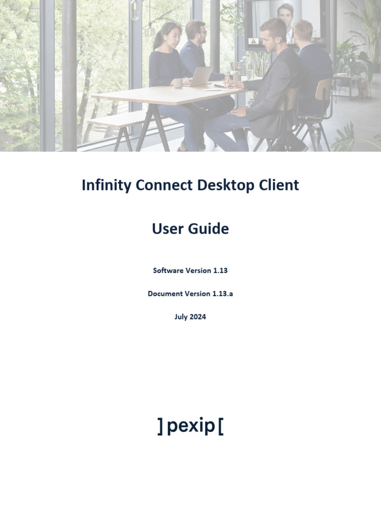 Infinity Connect Desktop Userguide V1.13.a | PDF | Desktop Environment | Computers