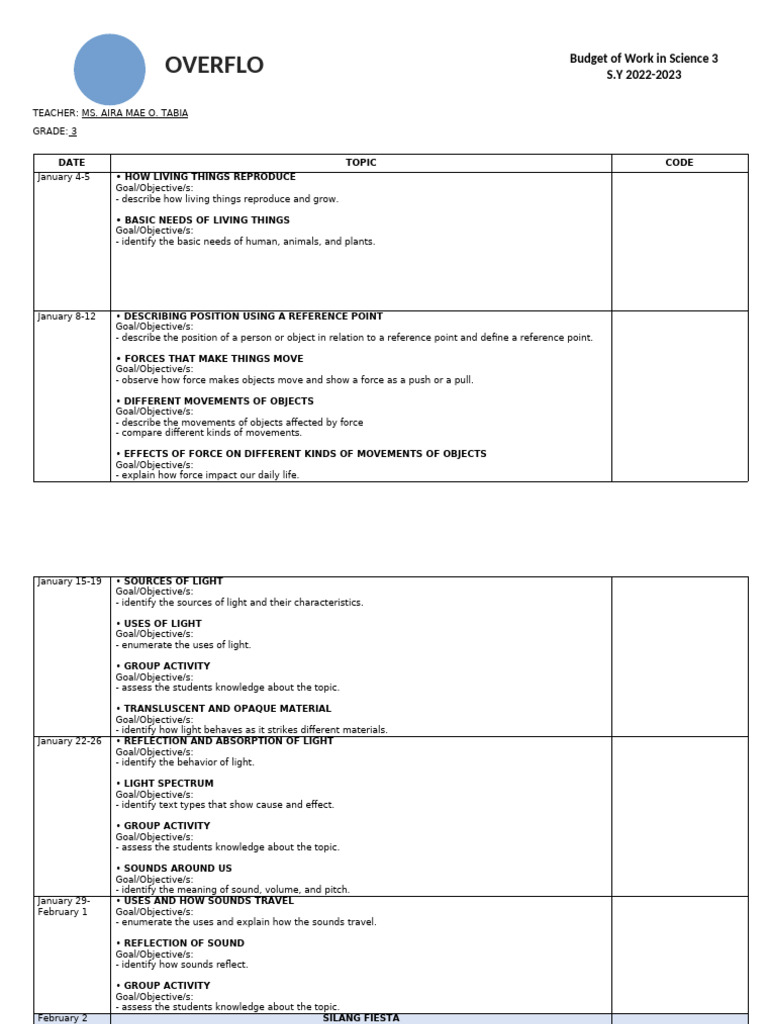 Bow s3 - 4th Quarter | PDF