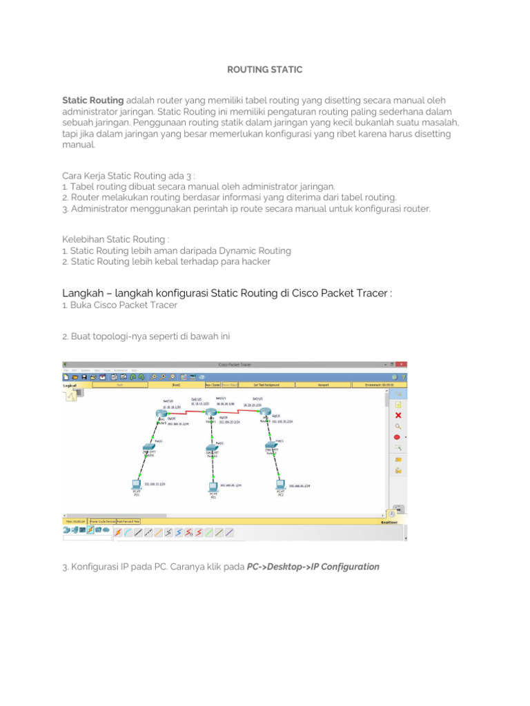 Routing Static | PDF