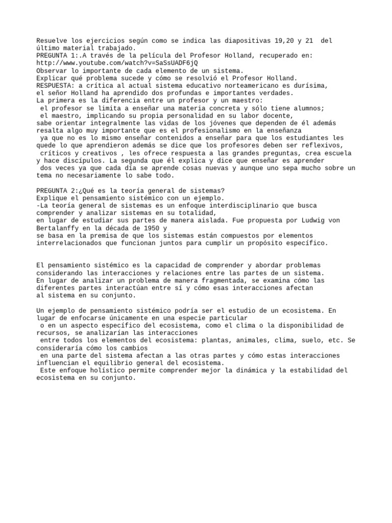 Tarea Teoria de Sistemas | PDF