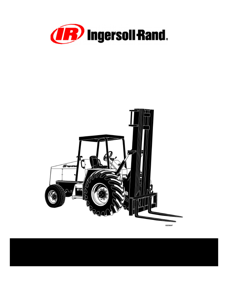d Ingersoll Rand (Ir) Rt-708 j Rough Terrain Forklift Parts Manual | PDF