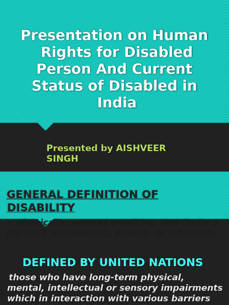 Human Rights and Disability in India | PDF | Disability | Social Science