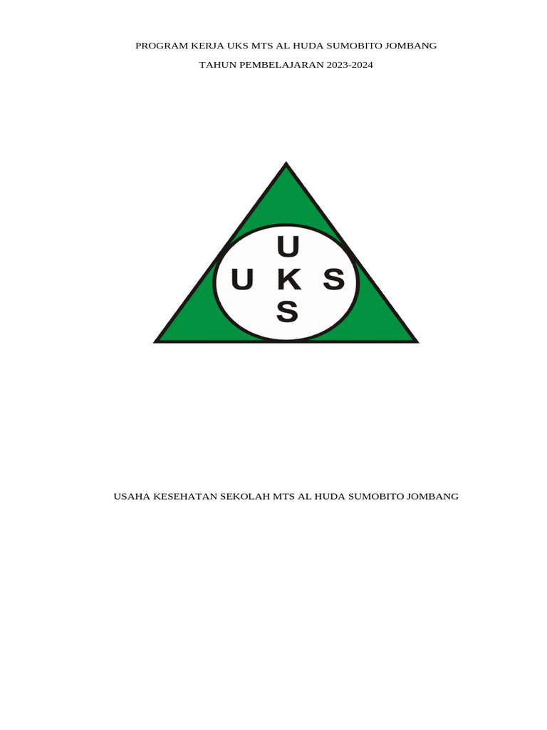 Program Kerja Uks Man 4 Jombang | PDF