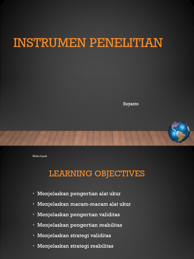 Instrumen Penelitian | PDF