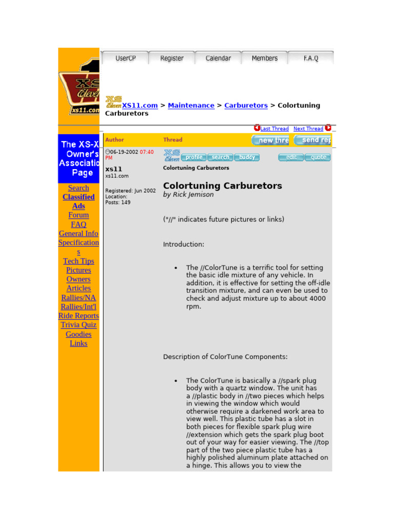 How To Colortune | PDF | Carburetor | Vehicle Parts
