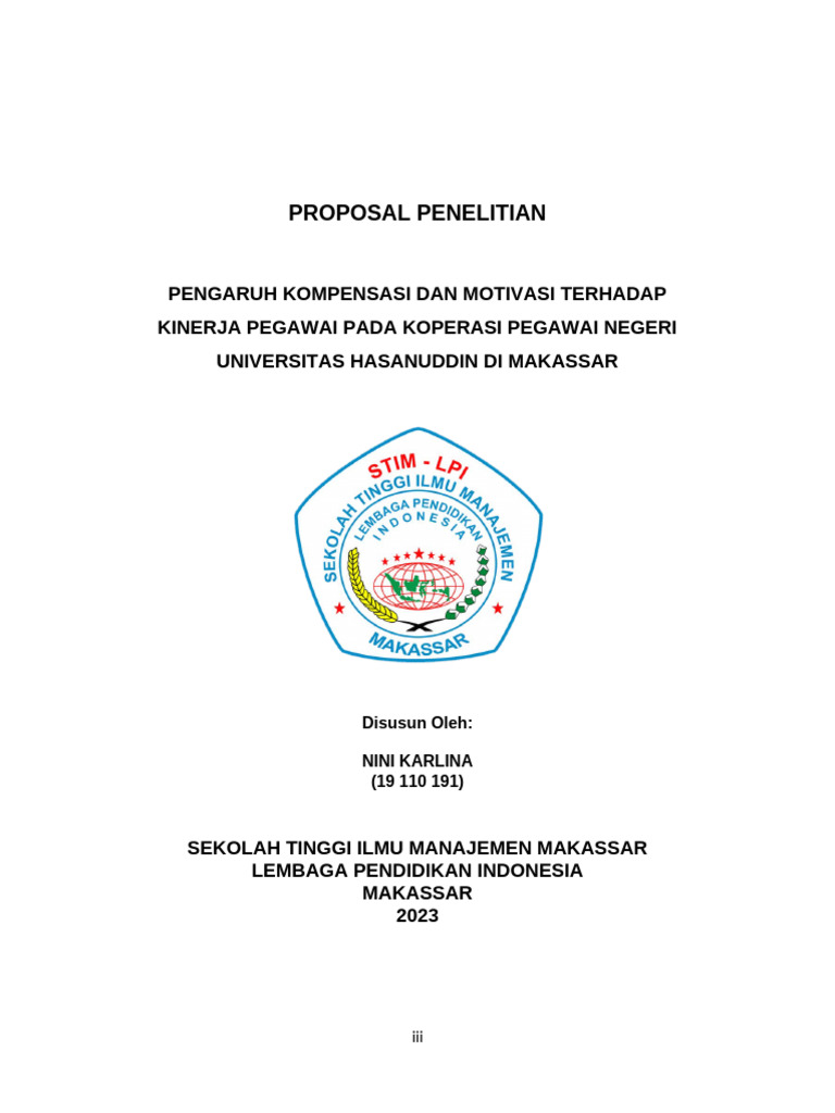 Proposal Nini Karlina Part 3 | PDF