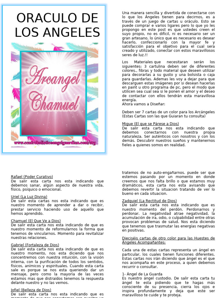 ORACULO DE LOS ANGELES V1.docx · versión 1 | PDF ORACULO DE LOS ANGELES V1.docx · versión 1 | PDF