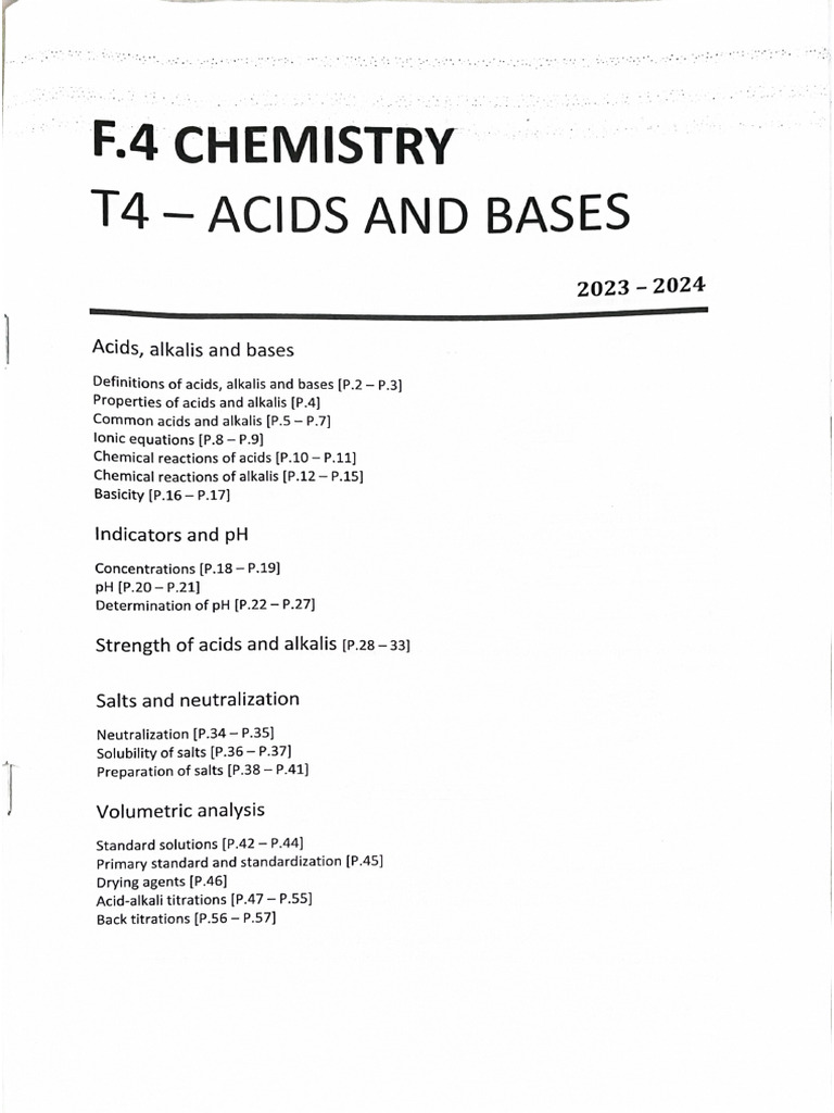 Topic4 Acids Bases | PDF